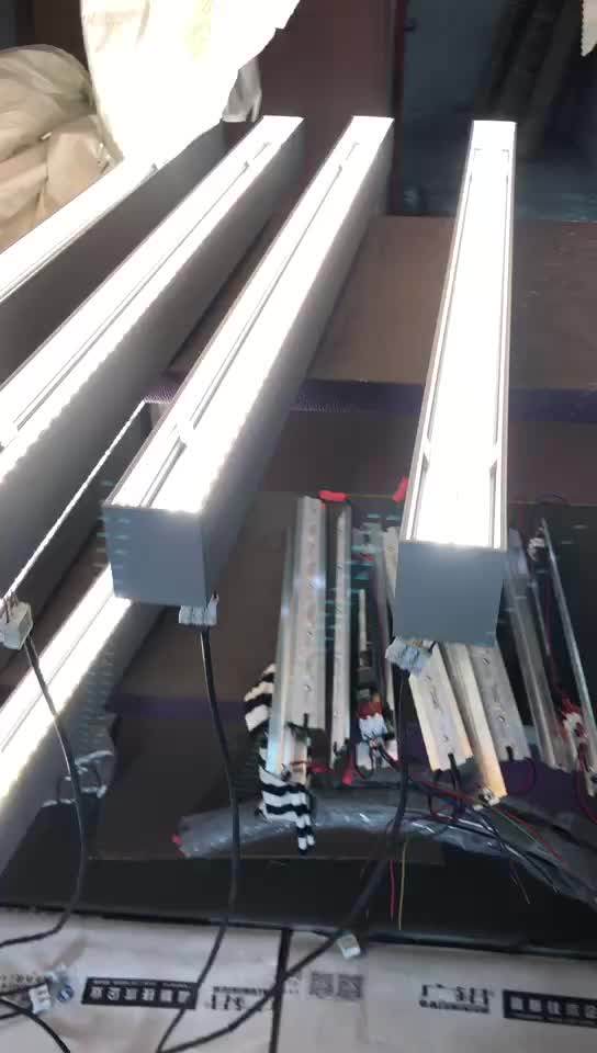 Aluminum Profile Led Linear Lighting Fixture High Lumen Hanging Tube ...