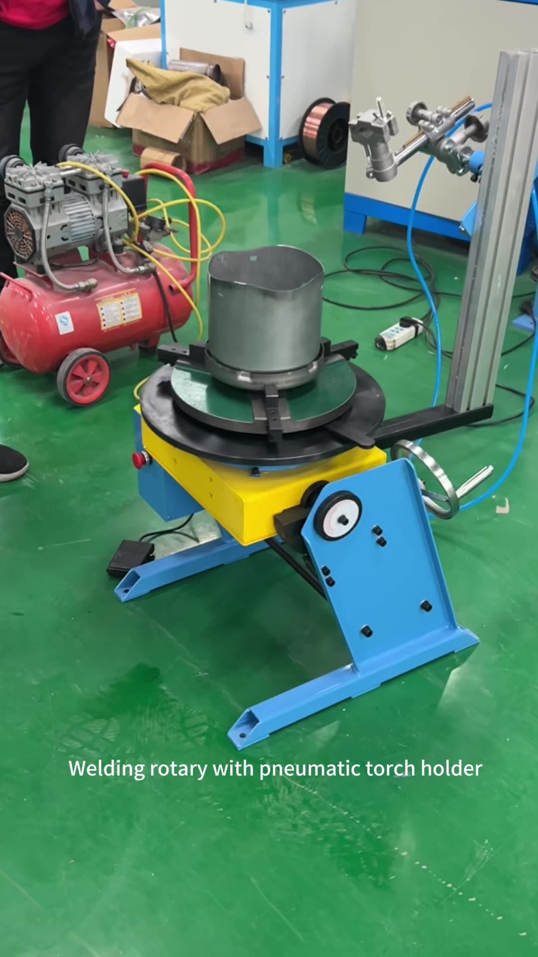 30kg Welding Turntable Welding Positioner Rotary Hd-30 With Wp200 Lathe ...