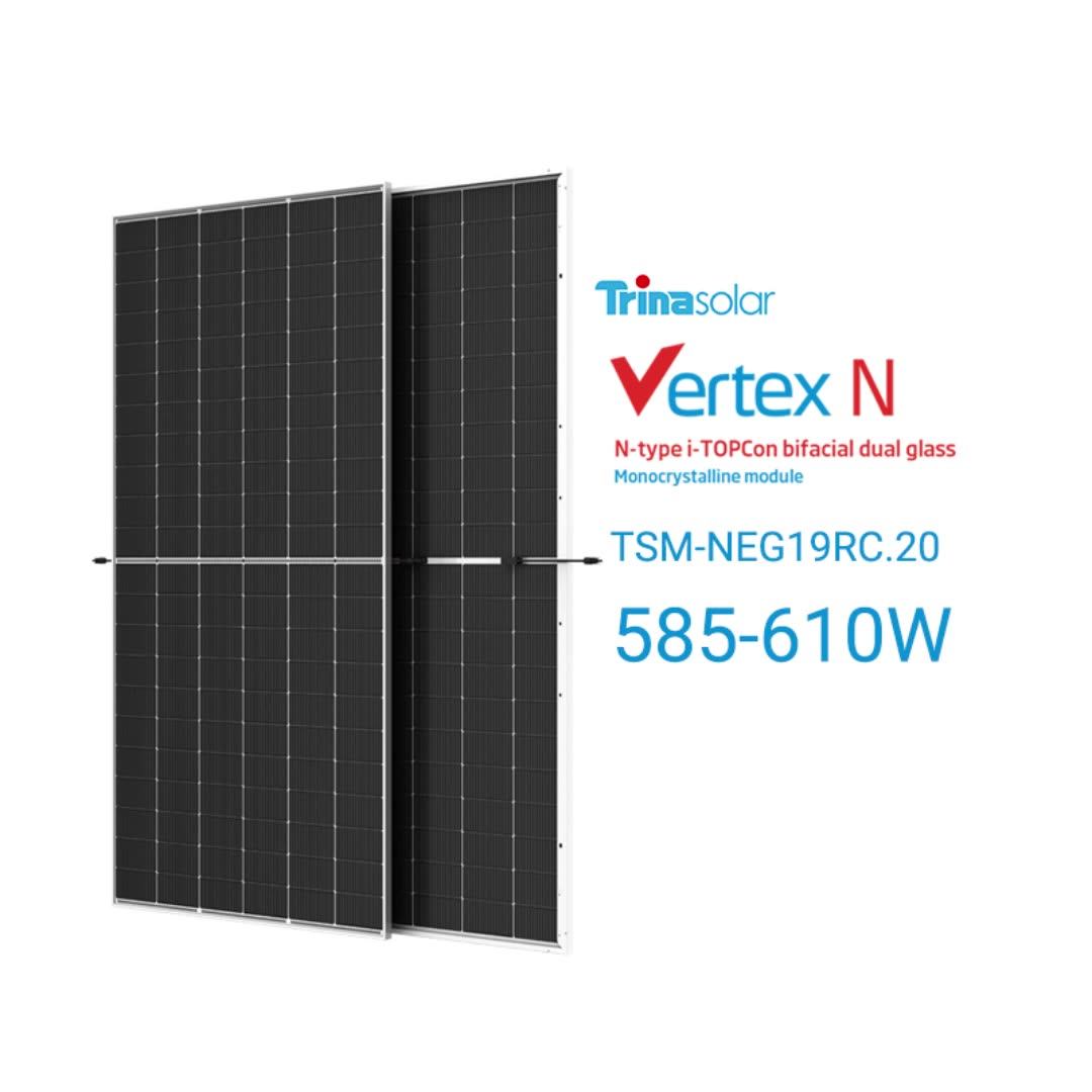 Trina Solar Panels Tsm-neg19rc.20 N-type Bificial Photovoltaic Panel ...