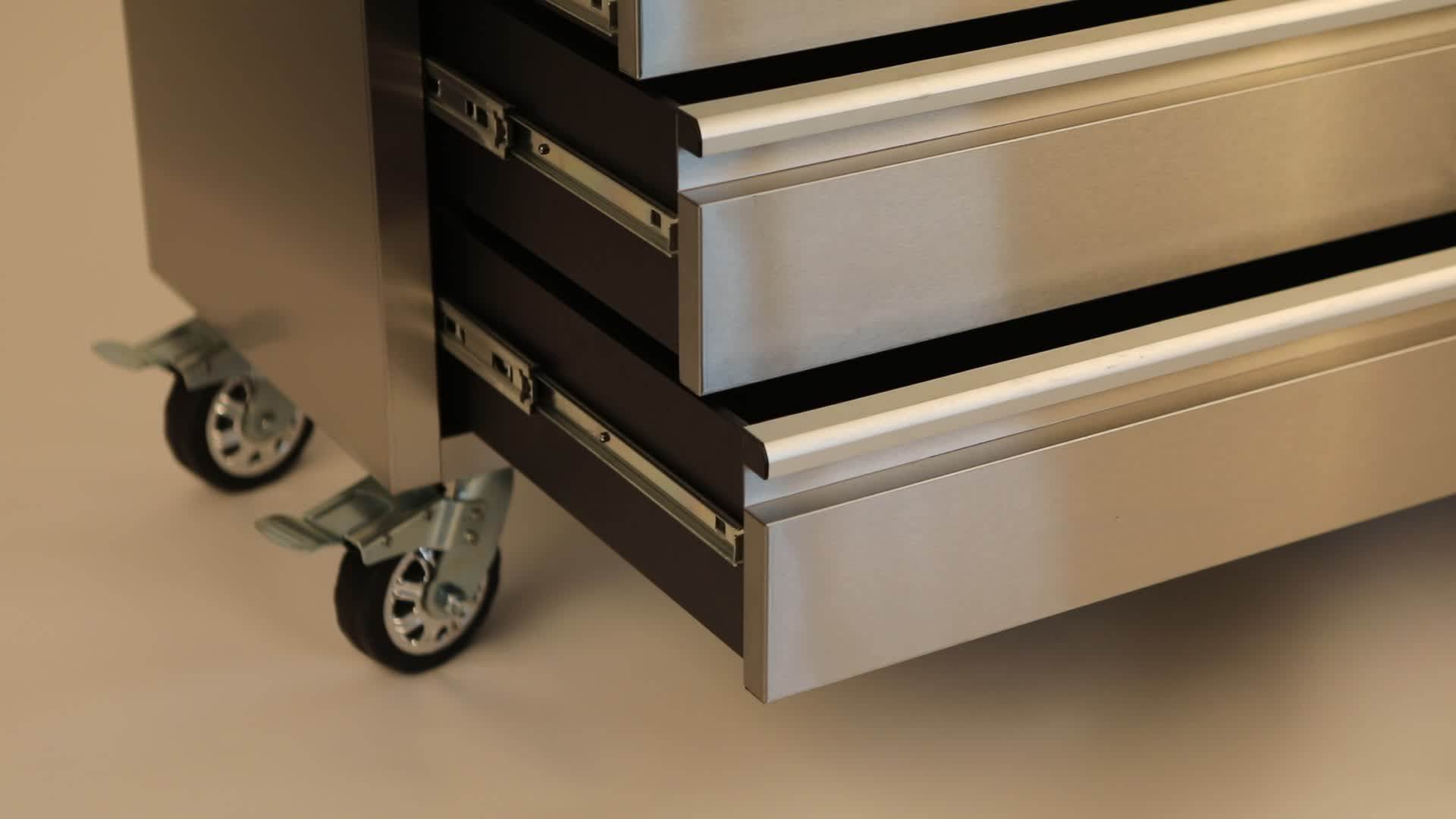 Kinbox 72-inch 15-drawer Stainless Steel Tool Cabinet Heavy Duty For ...