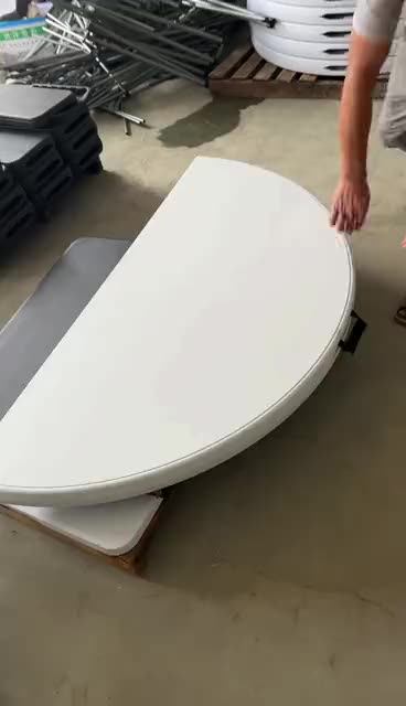 New Design 5ft Banquet Dining 60 Inch Folding Round Plastic Tables For ...