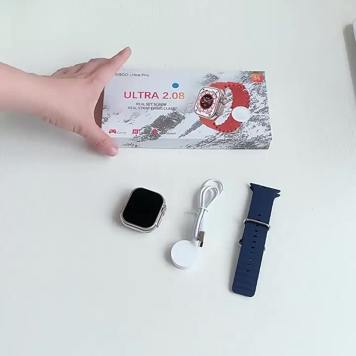 S900 Ultra Pro Smart Watch Nfc 49mm 2.08 Inch Real Screw Waterproof Bt ...