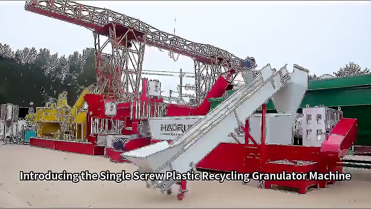 New Single Screw Design Ldpe Hdpe Pp Plastic Recycling Granulator ...