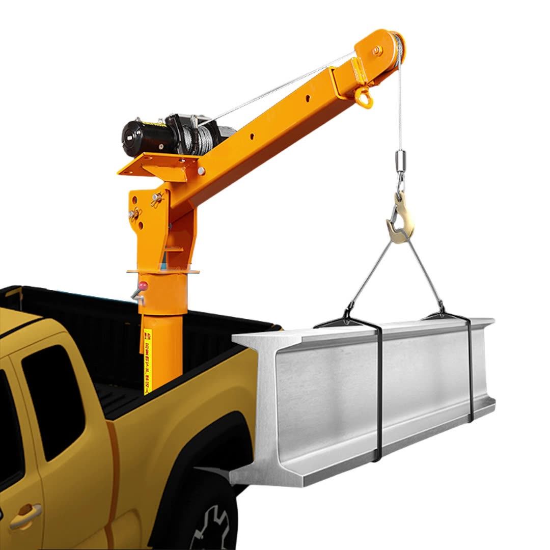 300kg 500kg 1000kg Mini Truck Mounted Crane Pickup Lifting Crane For ...
