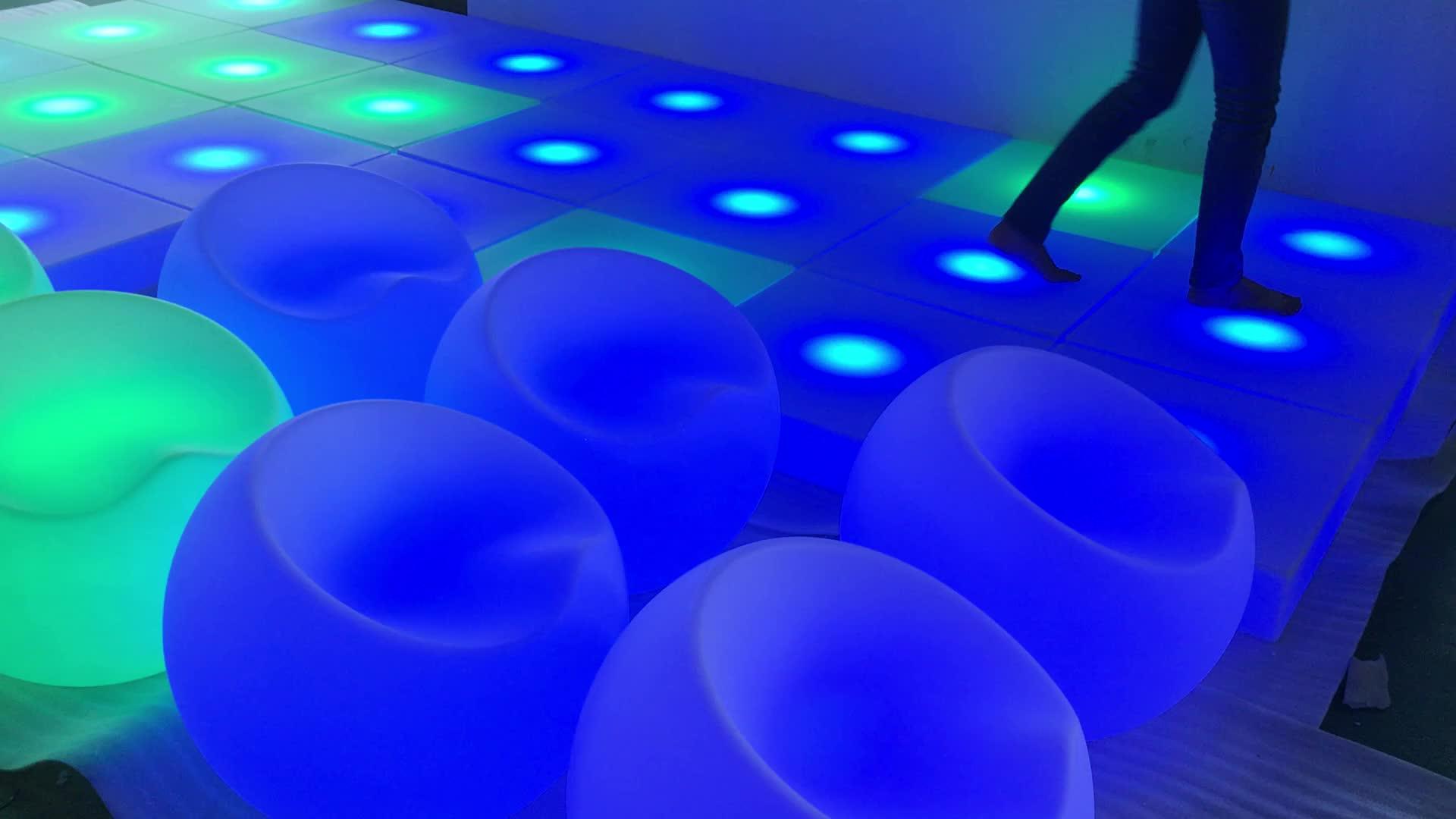 Rigeba Magic Floor Tile Rgb 5050 Portable Battery Powered Rechargeable ...