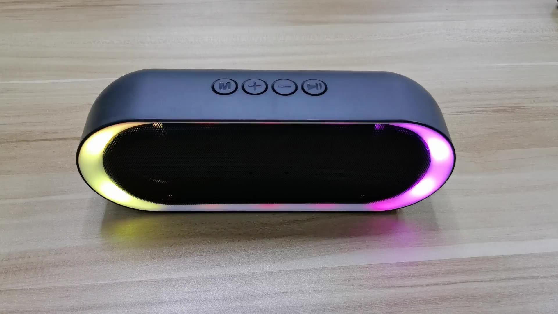 Led Rgb Light 10w Mini Bt Wireless Speaker Bt 5.0 Mini Portable Speaker ...