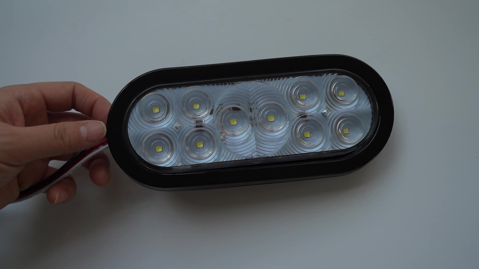 6" Oval Back-up Led Truck Tail Light High Quality Trailer Led Light ...