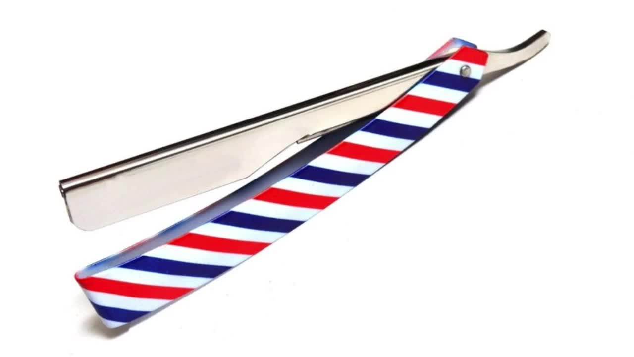Barber Pole Paper Coated Straight Razor With Changeable Blade - Buy ...