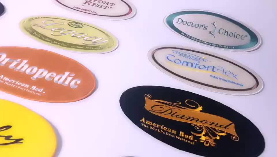 Oem Custom Logo Mattress Label Luxury Woven Mattress Labels Private ...
