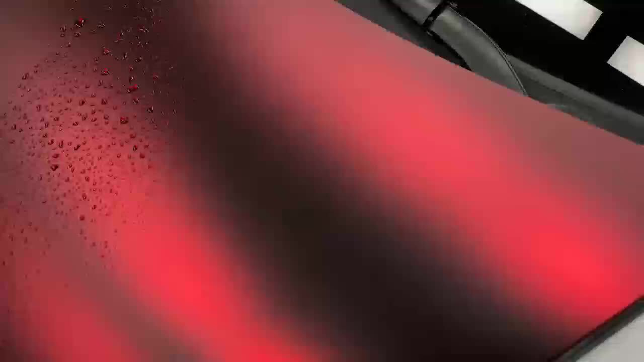 3m Matte Chrome Red Vinyl Wrap Car Wrapping Vinyl Pet Pvc Air Bubble ...