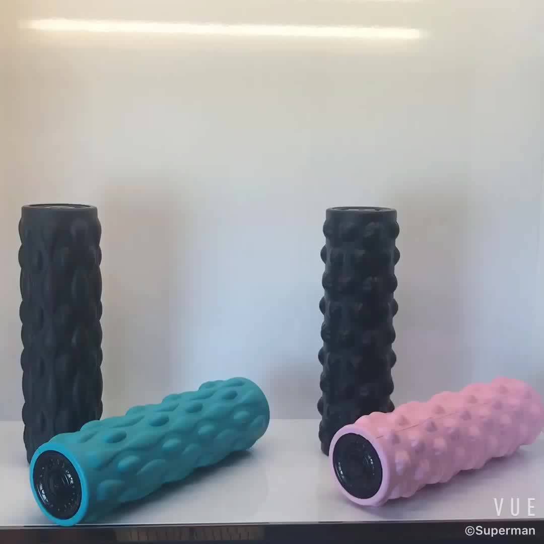 4 Speed Yoga Vibration Massage Column,Electric Gear Type Foam Roller ...