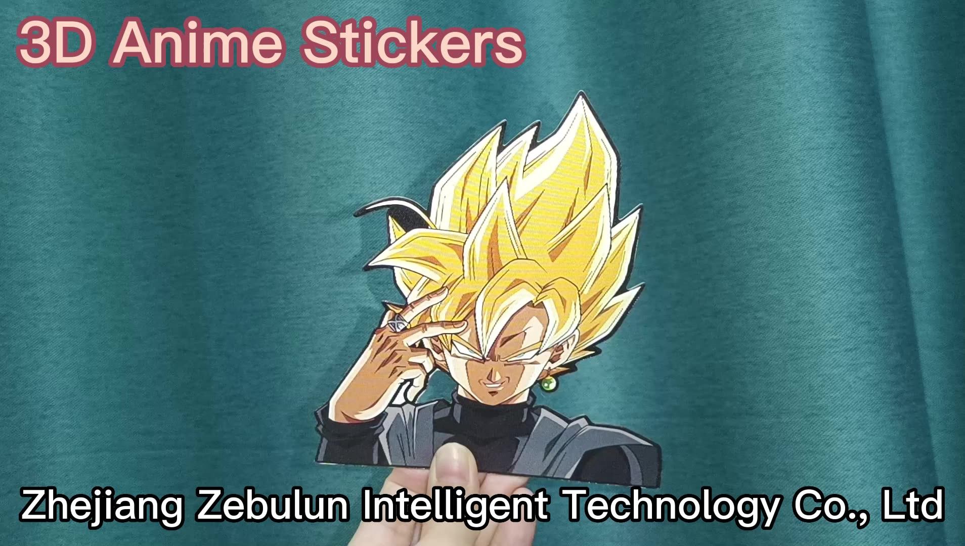 Manga Japanese Anime Characters 3d Anime Sticker Cartoon Changing Flips ...