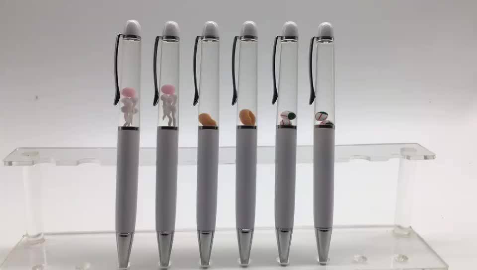Promotional Liquid Filled Floating Pen With 3d Floater - Buy Liquid ...