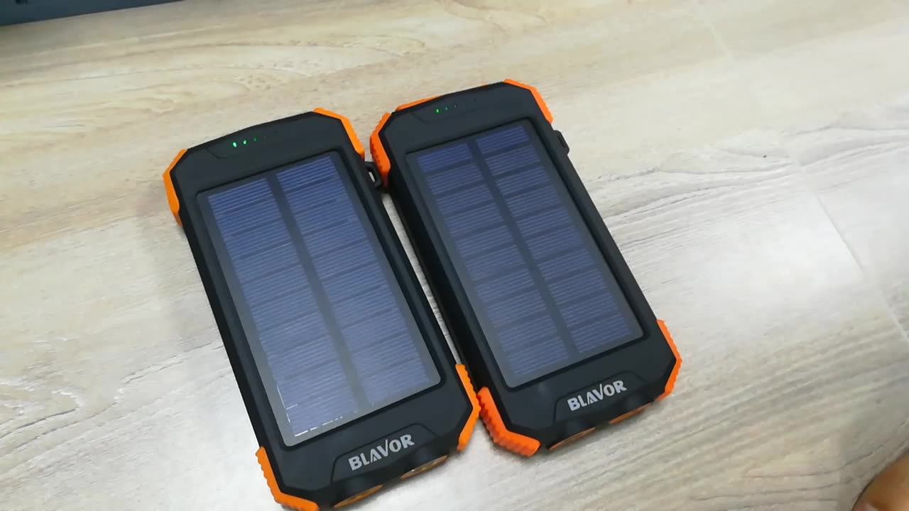 10000mah Waterproof Wireless Charger Solar Power Bank Mobile Phone ...