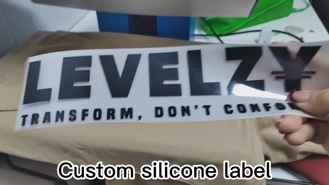 Custom 3d Raised Logo High Density Rubber Silicon Heat Transfer Sticker ...