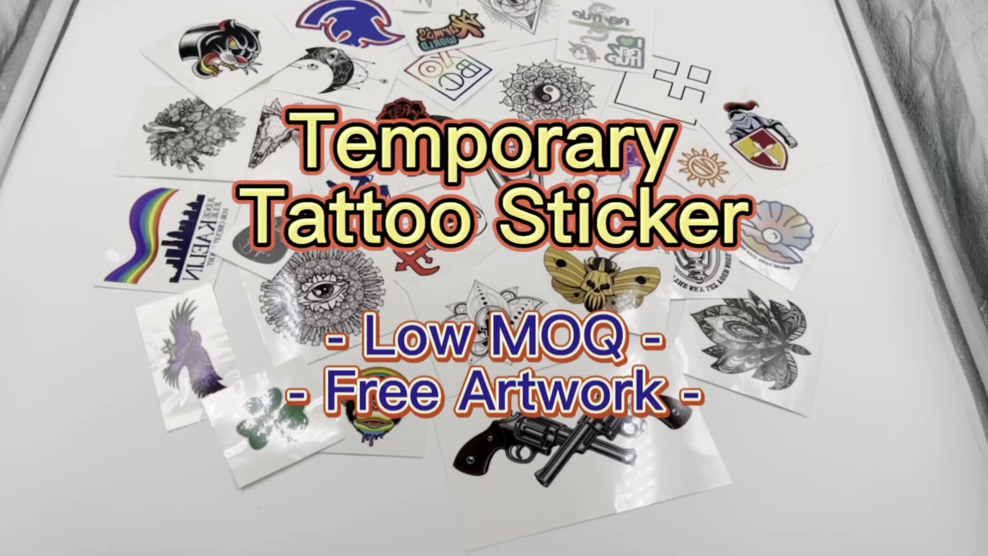 Promotional Custom Kids Temporary Tattoos Custom Waterproof Temporary ...