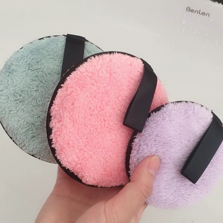 2020 Beauty Tools Microfiber Sponge Puff Reusable Makeup Remover Pad ...