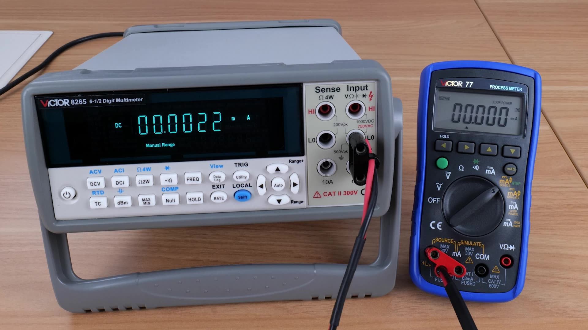 Victor 77 Digital Multimeter 2 In 1 4-20ma Signal Output Multimeter ...