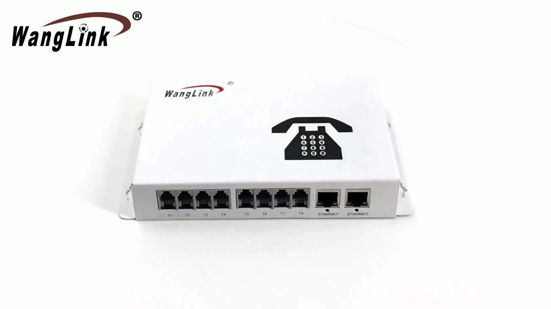 Wanglink Support Caller Id And Fax 8 Channel Pcm Multiplexer Telephone ...