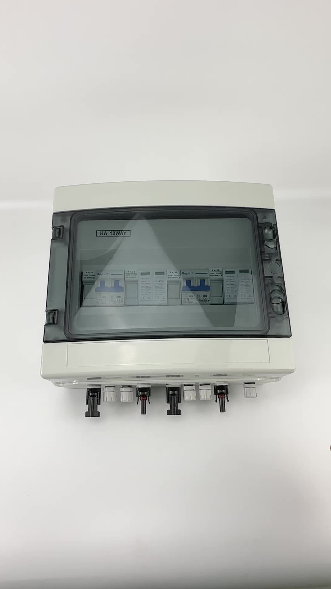 Ip65 Solar Dc Pv Combiner Box 2 In 2 Out 2 Strings 600v 25a Combiner ...