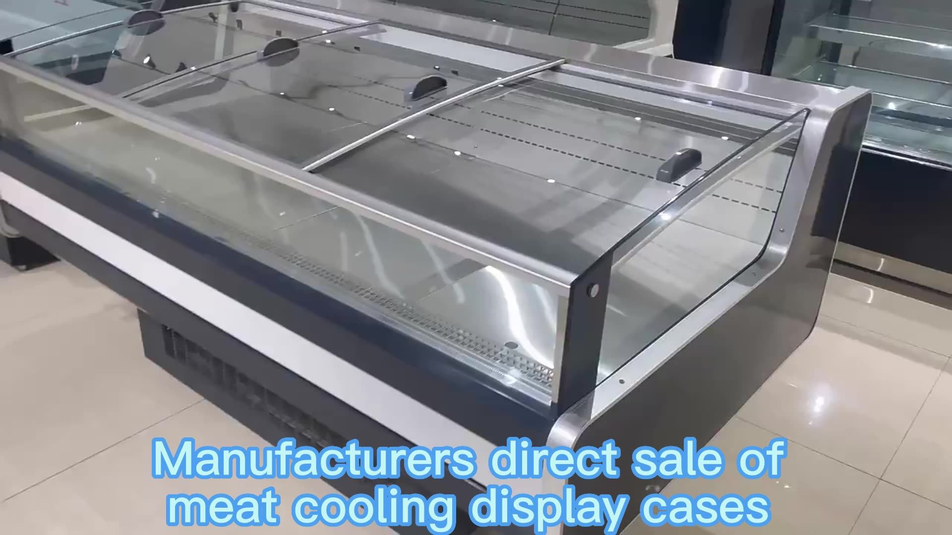 Commercial Meat Deli Display Freezer Refrigerated Static Cooling System ...