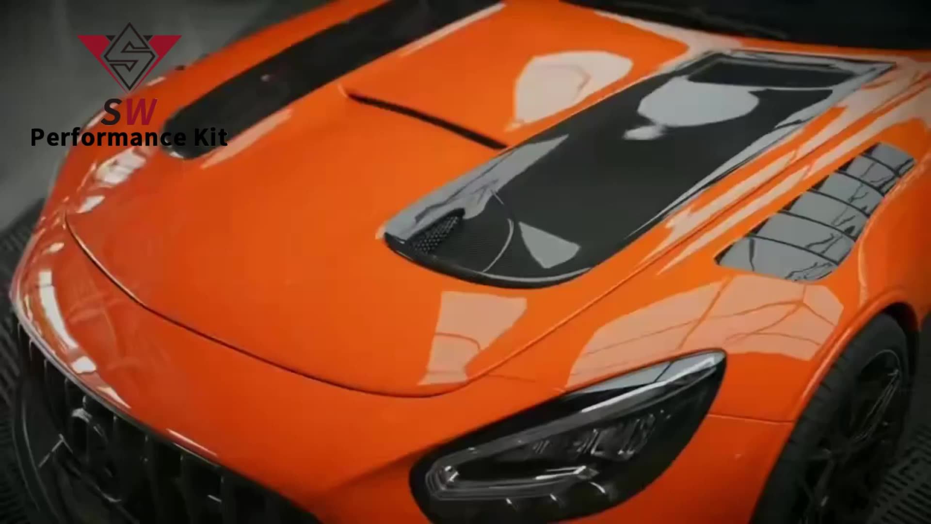 Sw Black Series Style Body Kit Carbon Fiber For Mercedes-benz Amg Gt ...