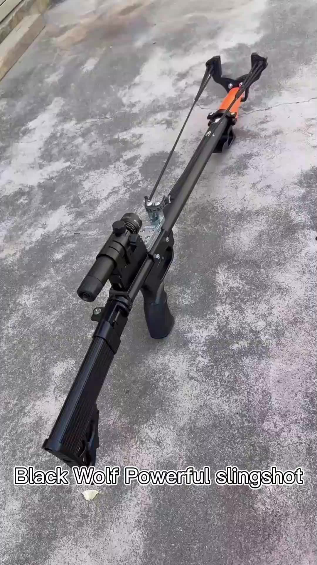 High Power Shooting Fishing Slingshot Precision Straight Rod Telescopic ...