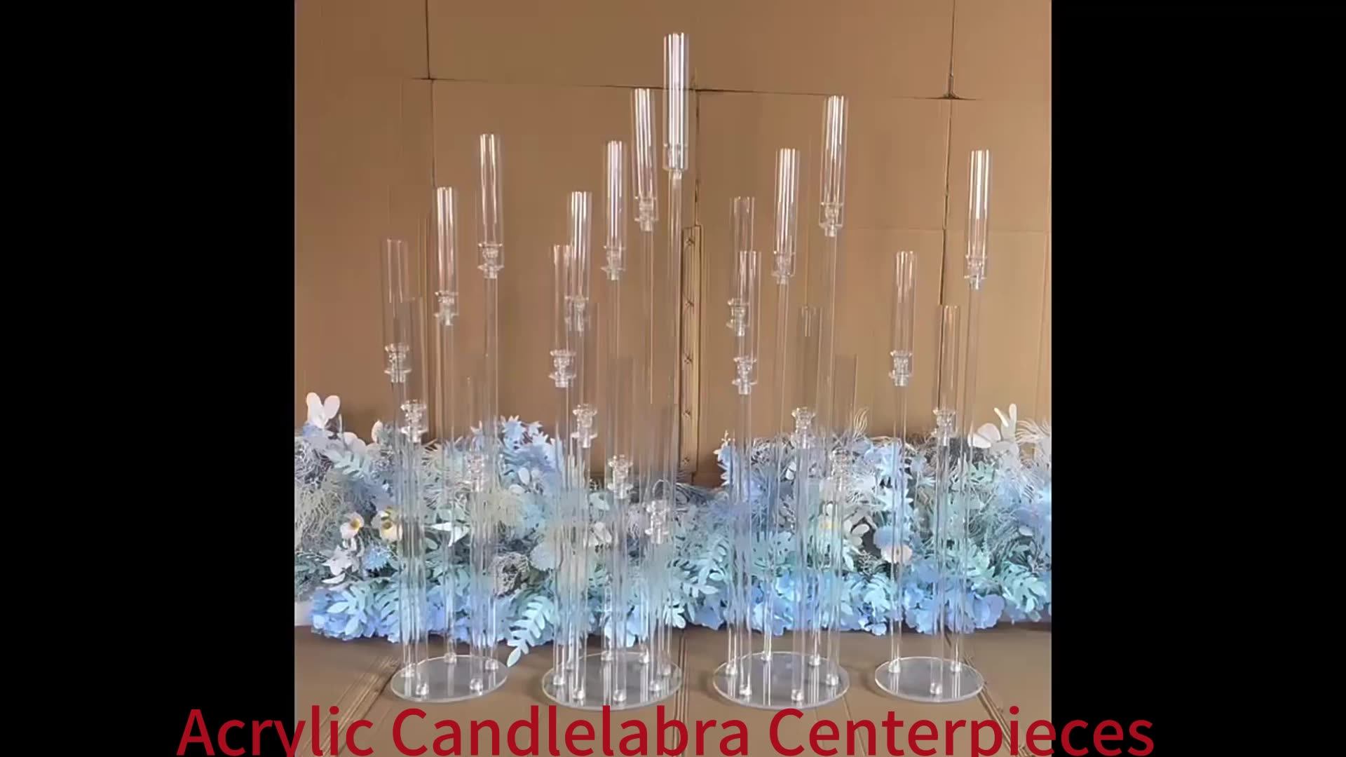 Dibei Modern Design Transparent Floor Acrylic Centerpiece Stand Wedding ...