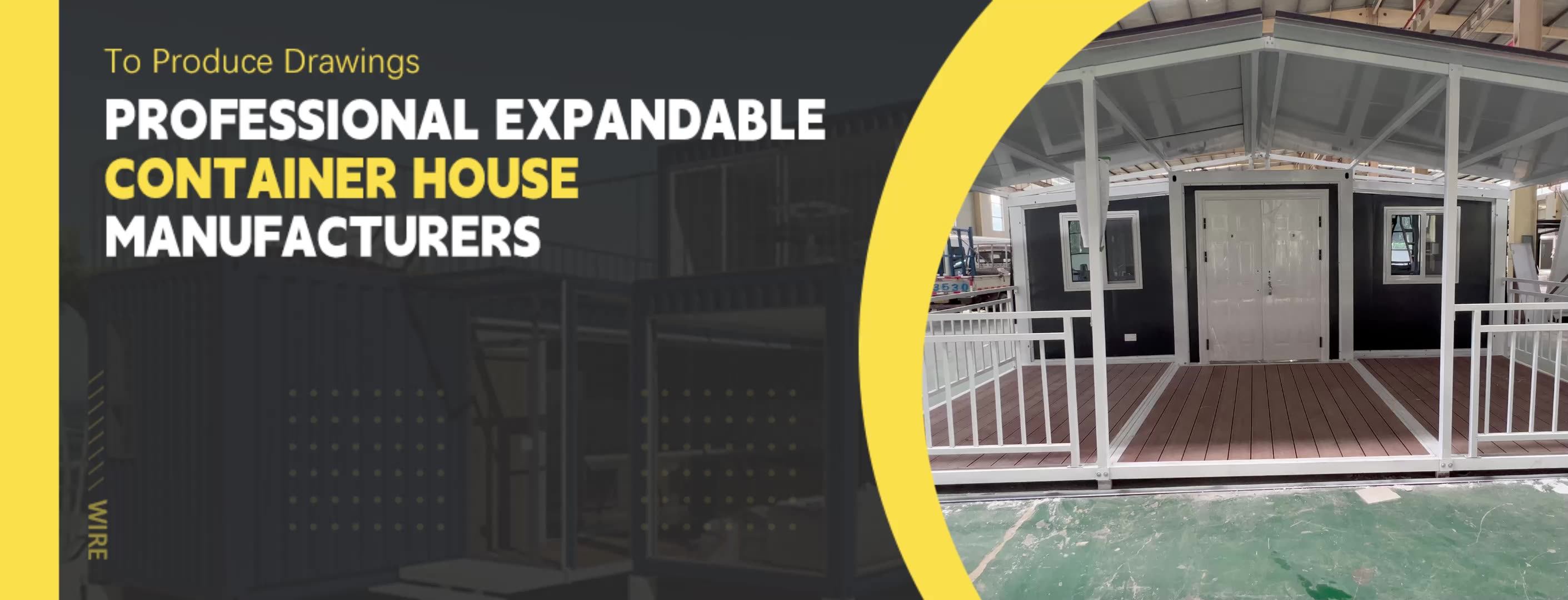 Folding 40ft 20 Ft Prefab Expandable Homes Villa 3 Bedroom Hurricane ...