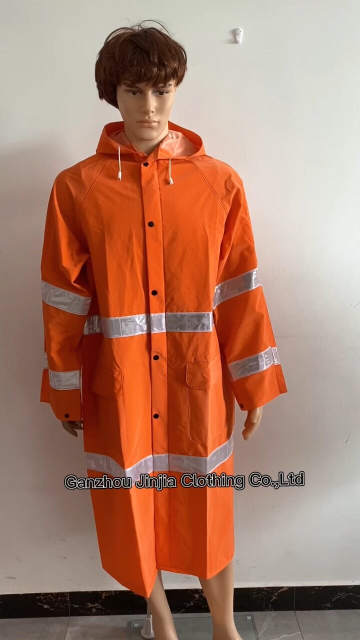 Men Poncho Rain Coat Long Reusable Heavy Duty One Piece Waterproof ...