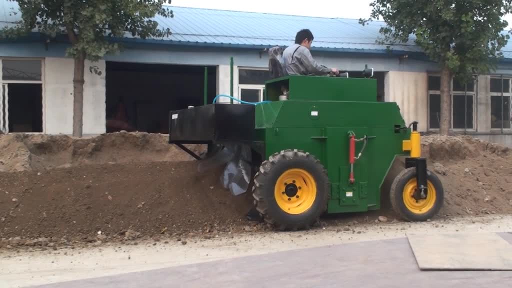 Organic Fertilizer Compost Equipment Plant Straw Kitchen Waste Mushroom ...