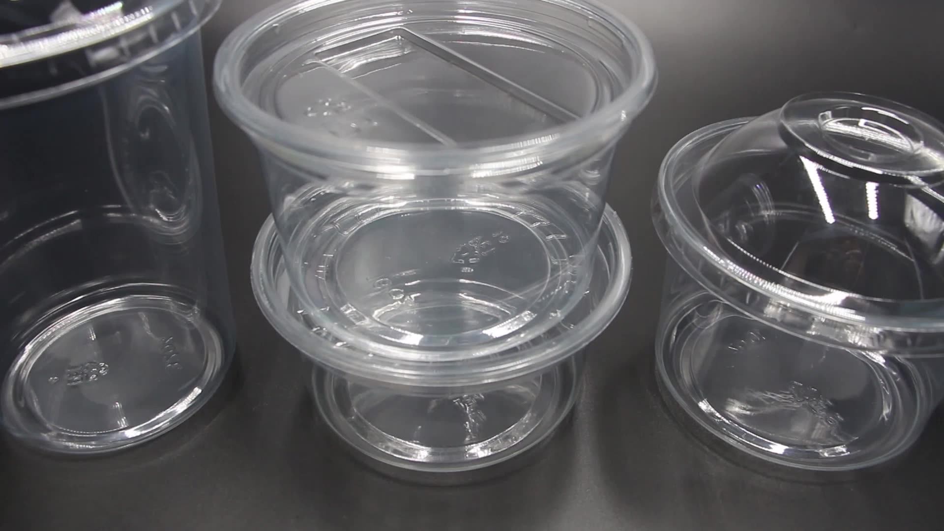 Disposable Plastic Food Packing Bowl 8oz 12oz 16oz 24oz 32oz Restaurant ...