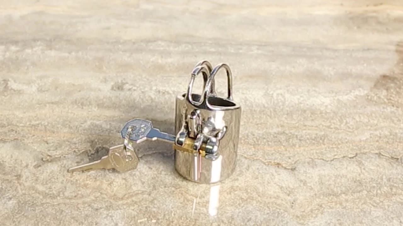 Pa Lock Prince Albert Locked Cock Cage Fetish Chastity Belt Device With ...