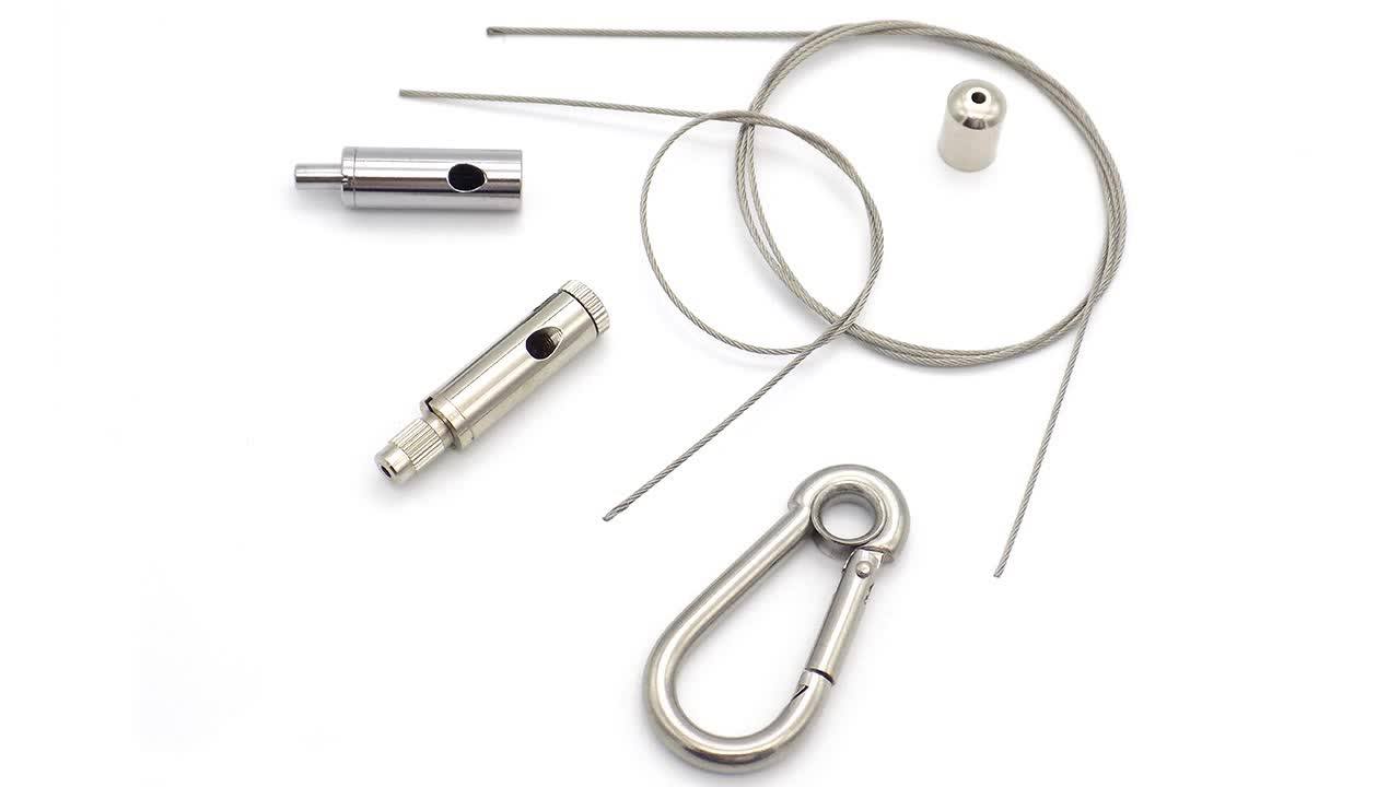 Led Panel Light Hanging Systems Steel Wire Cable Ceiling Suspension ...