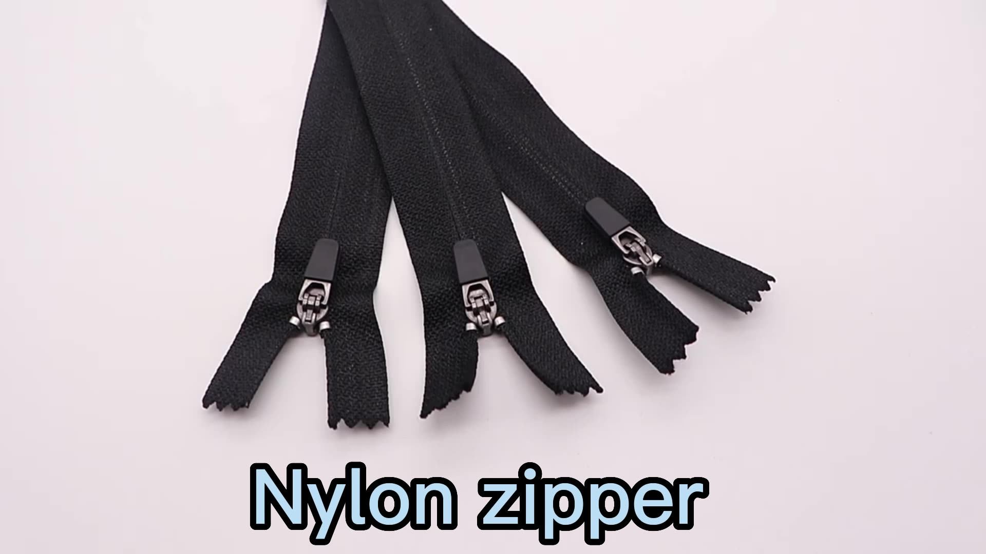 Semi-auto Lock Puller Spiral Polo Zipper Nylon Pocket Zipper For Pants ...
