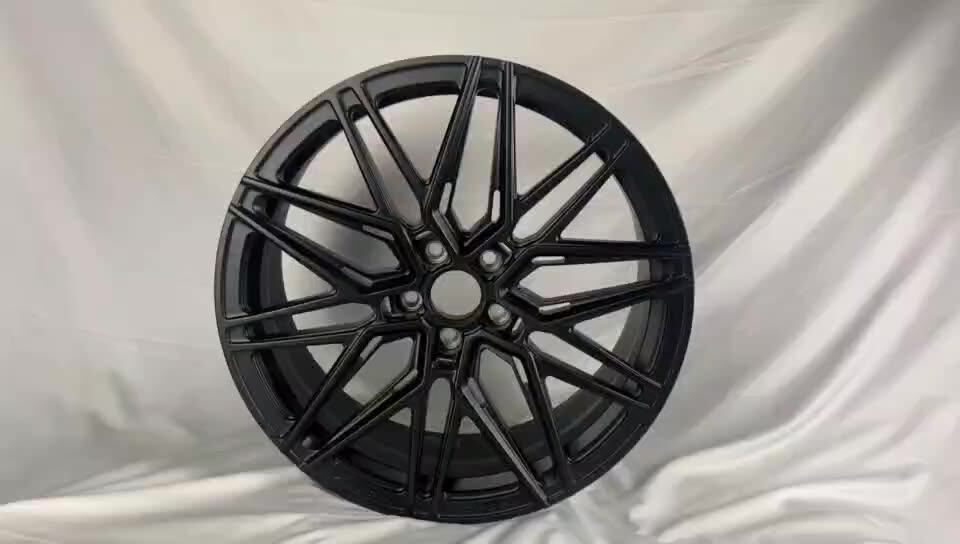 Factory Cheaper Price 17 18 Inch Car Wheels Matte/hyper Black 5x114.3 ...