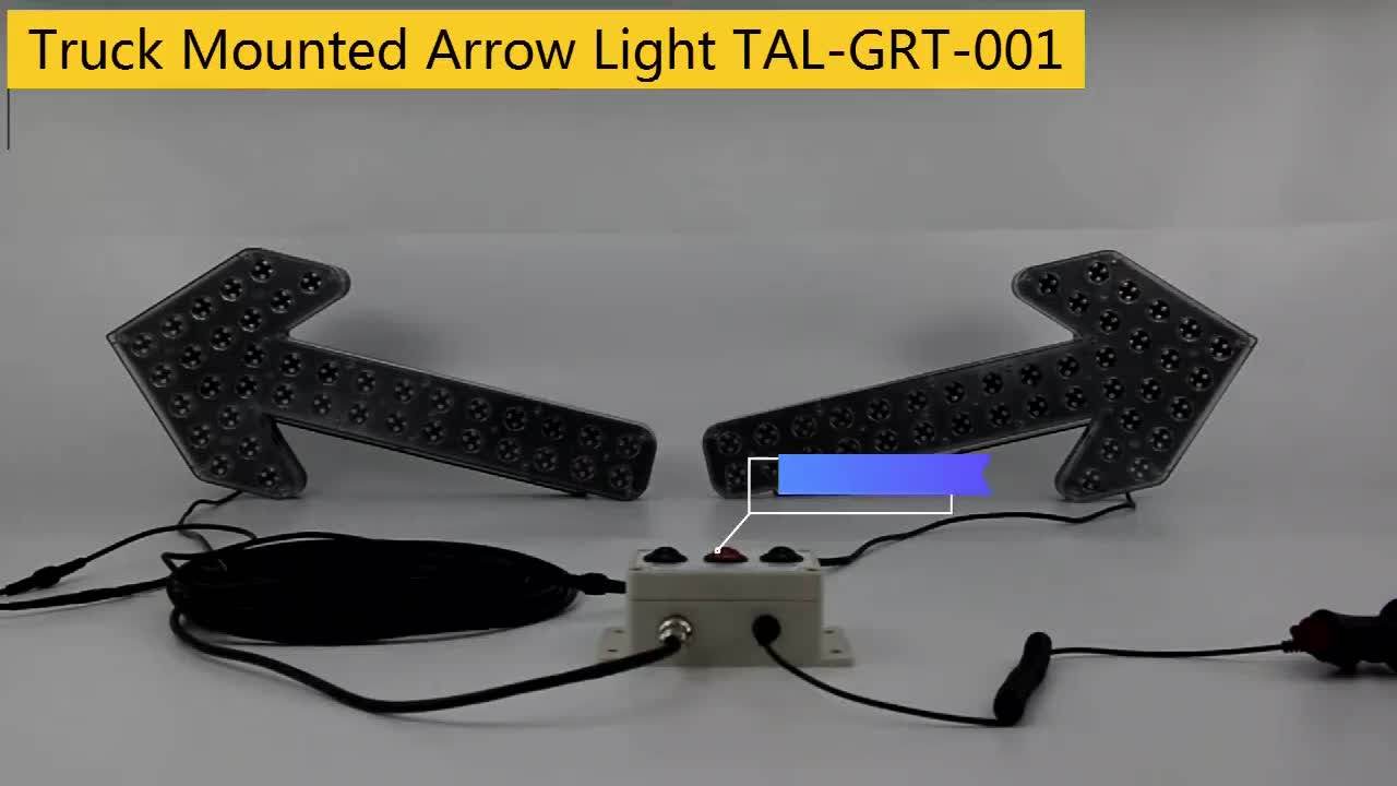 Dc 12v Amber Traffic Directional Warning Led Arrow Shaped Light Bar ...