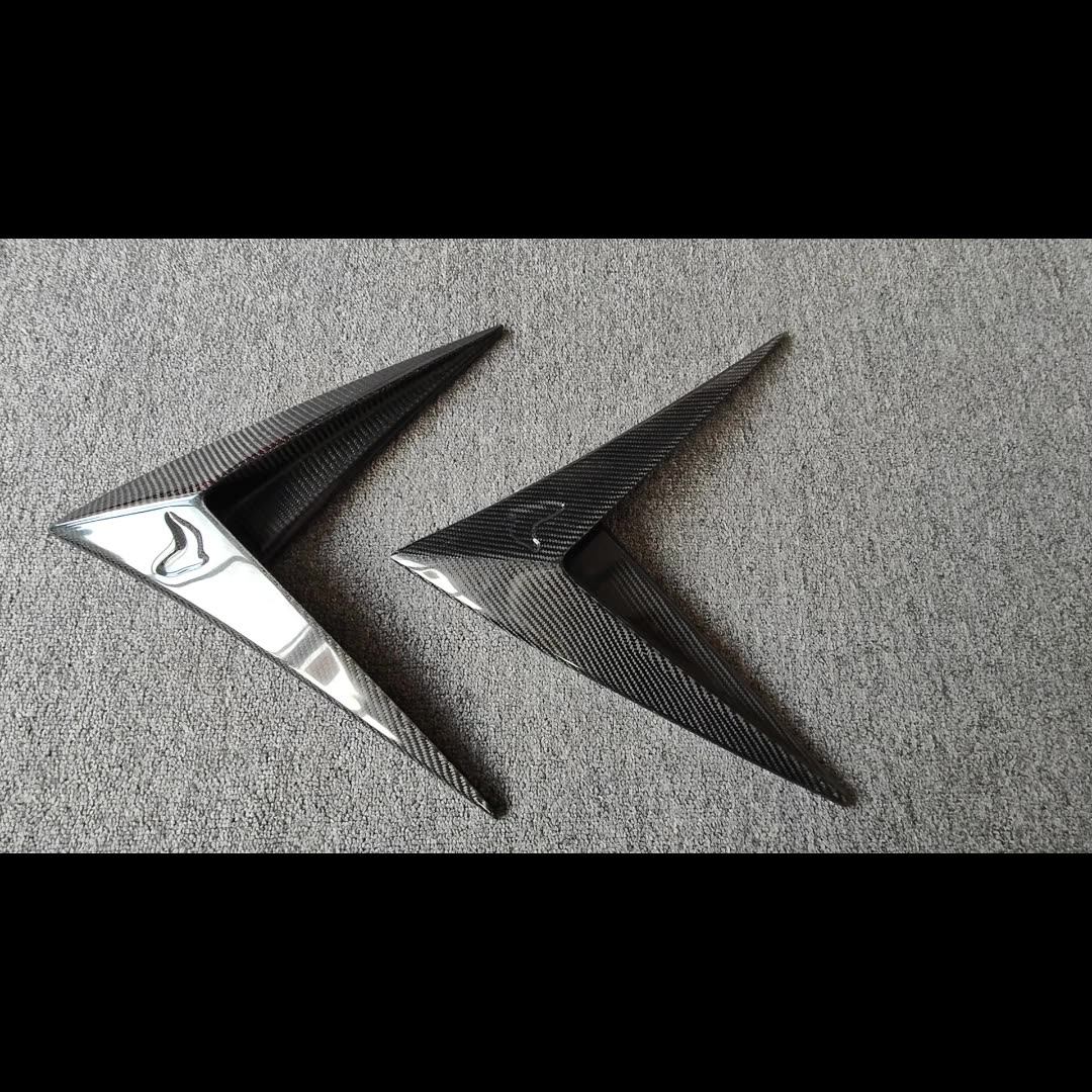 Tc Style Carbon Fiber Front Fender Vent Fender Vent Cover For 2018-2019 ...