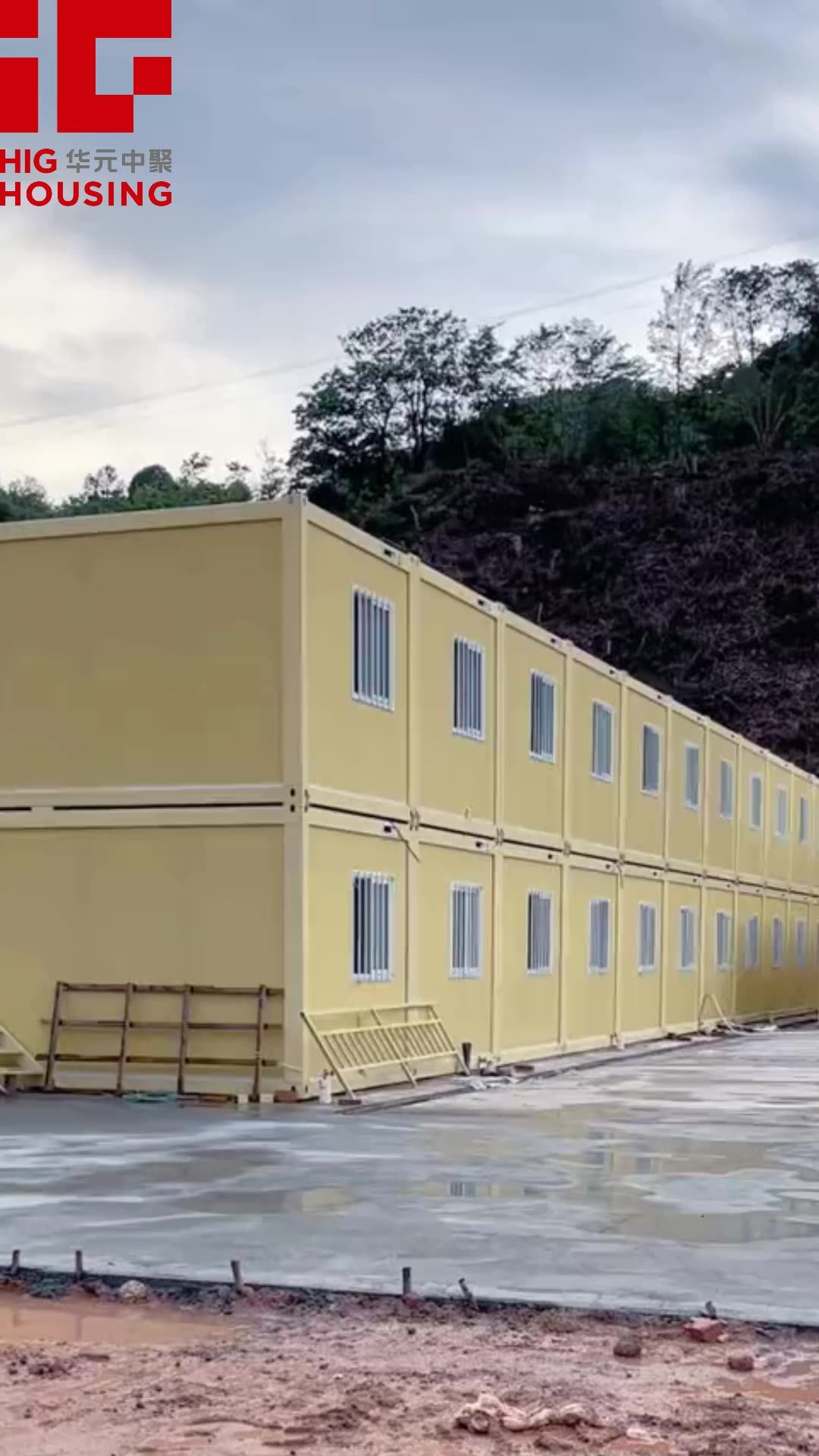 40 Ft Modern Steel Prefab Container House Flat Pack Shipping Container ...
