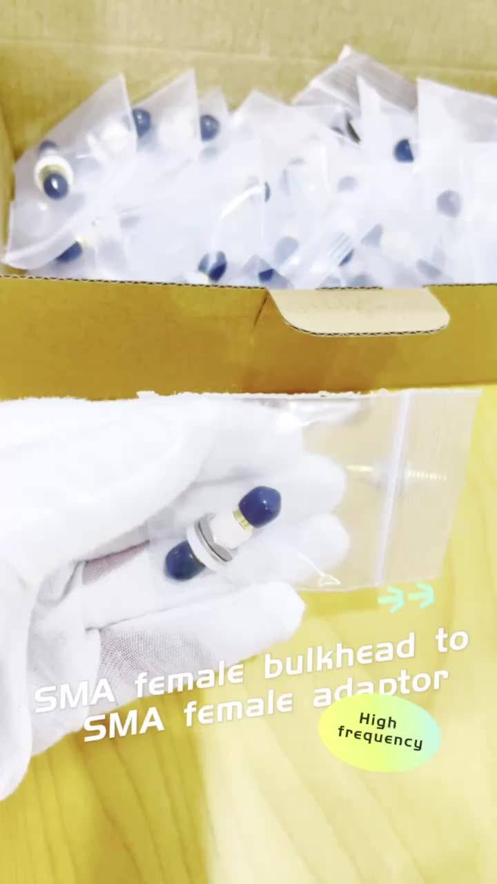 Gold Plated Isolated Ground Sma Female To Sma Female Bulkhead Mount ...