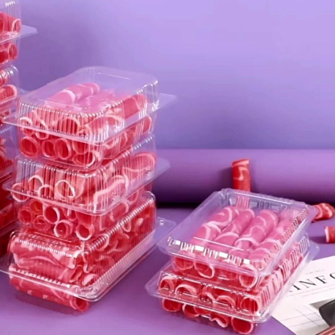 Beef Mutton Roll Sliced Meat Storage Container Plastic Storage Box With ...