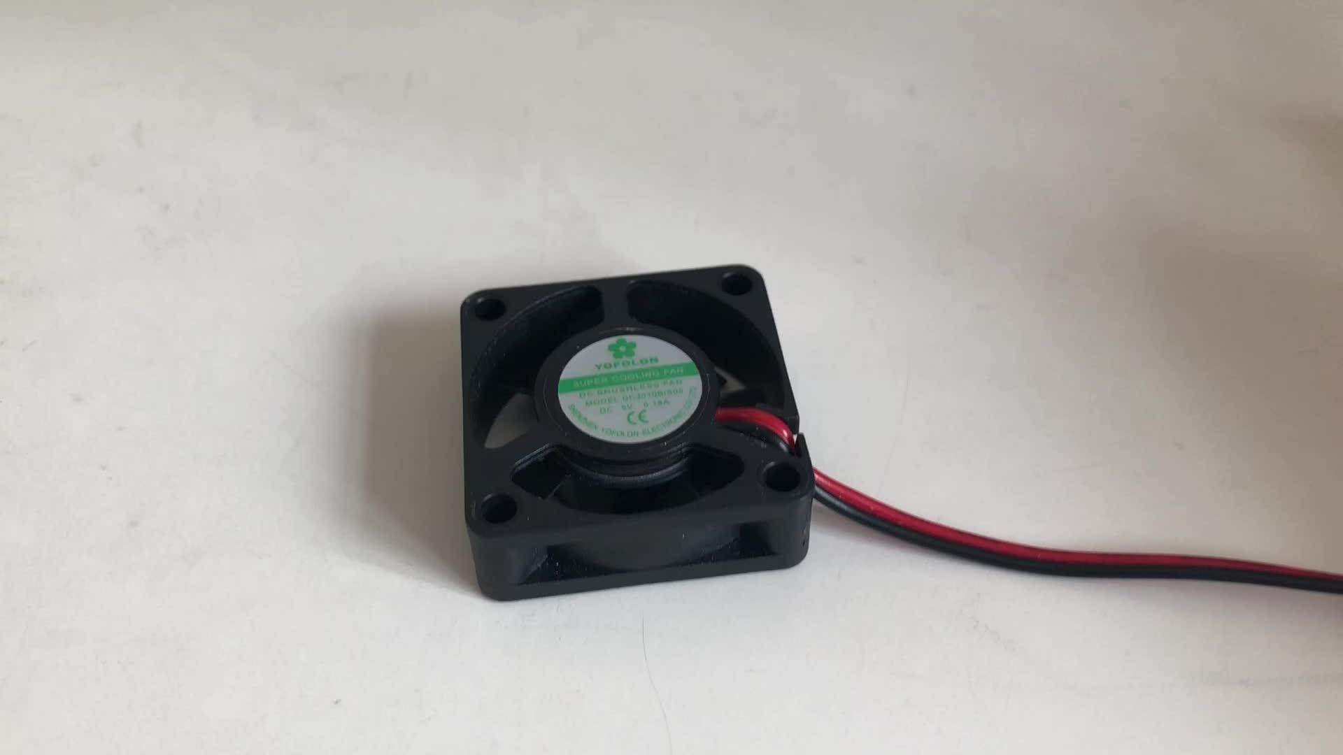 Yofolon 30x30x10mm 5v 12v Dc Mini Cooling Fan High Flow 30mm Toy Fan ...
