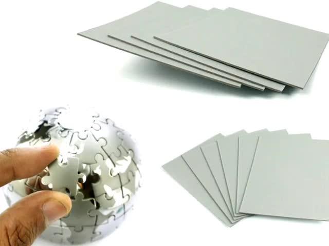 Grade B Stone Paperboard Laminate 2.5mm Grey Cardboard Puzzle Board ...