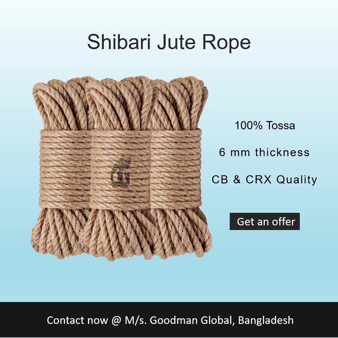6mm Jute Shibari Ropes For Bondage 100 Percent Tossa Flexible Twisted ...