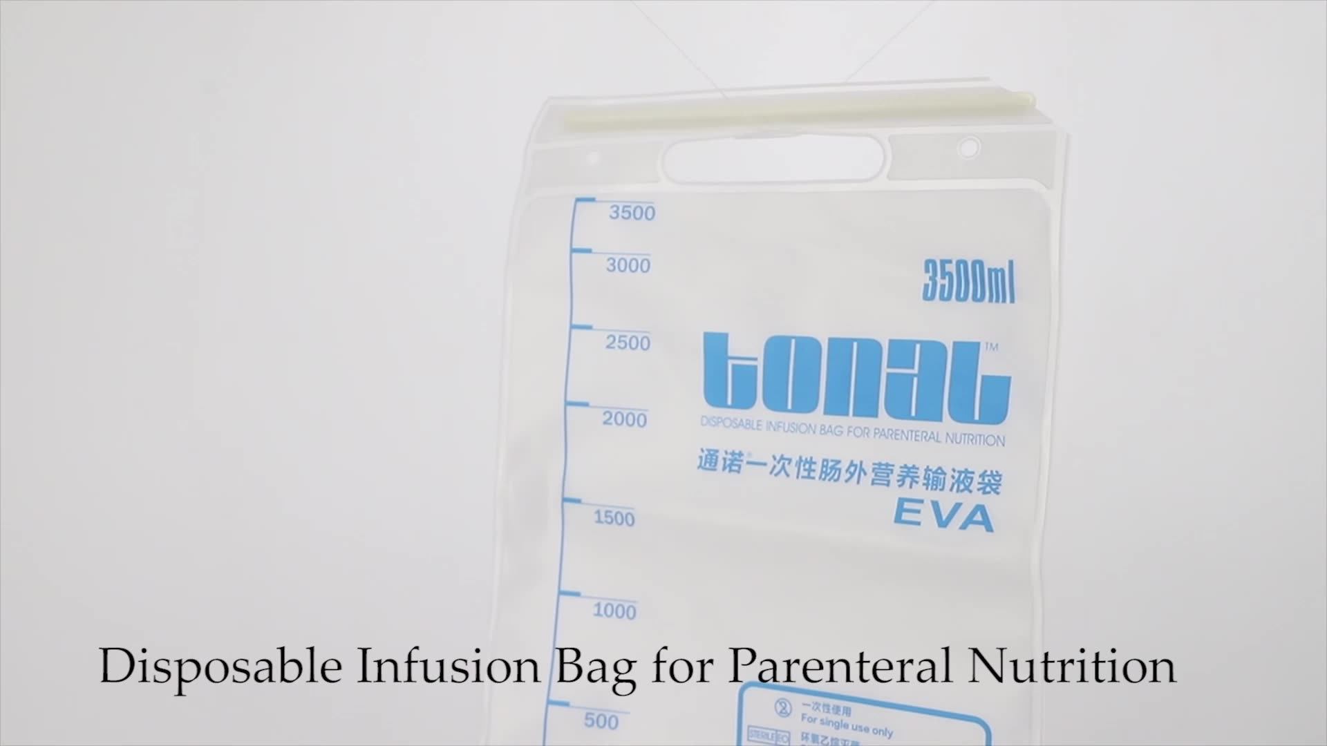 Saline Grade Pvc 500ml Medical Disposable Infusion Bag Plug For Iv Bag ...