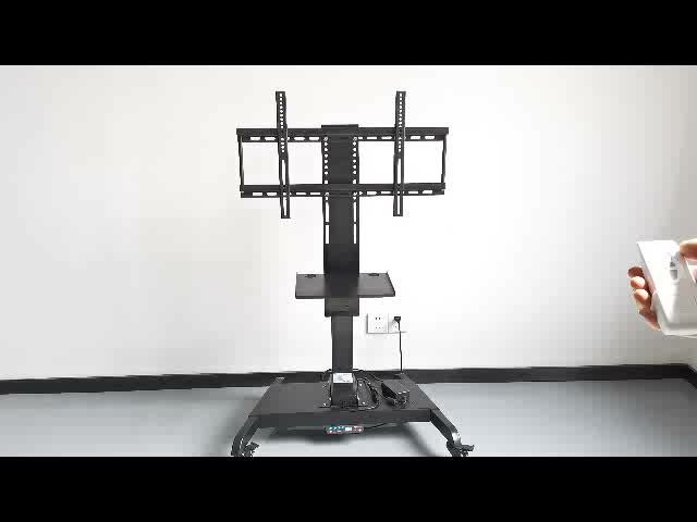 Shc322-d1000-101 Mobile Motorized Tv Lift Floor Stands Rolling Tv Carts ...