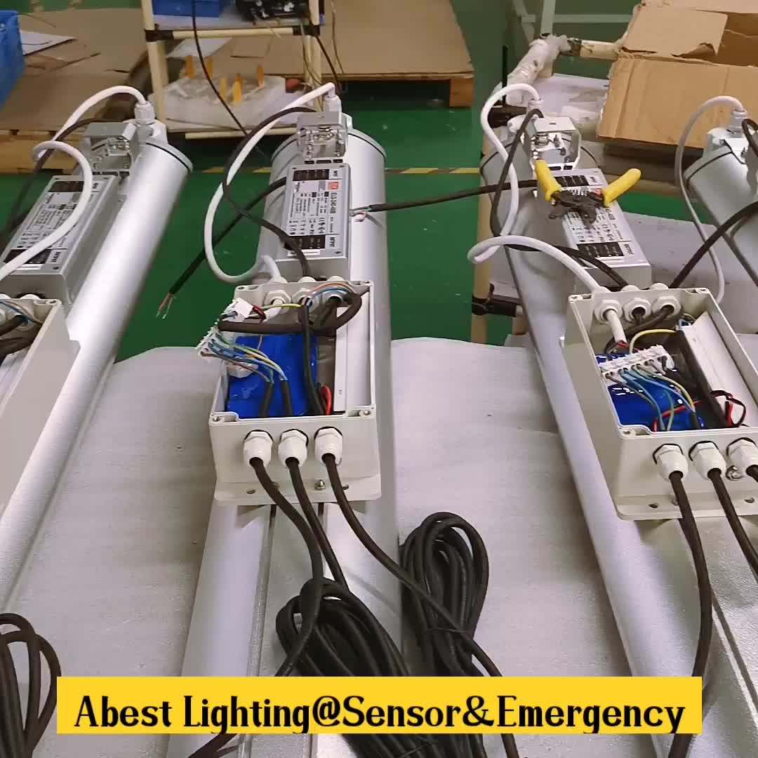 Microwave Sensor/emergency Tri-proof Light Ip65 Led Tube Waterproof Led ...