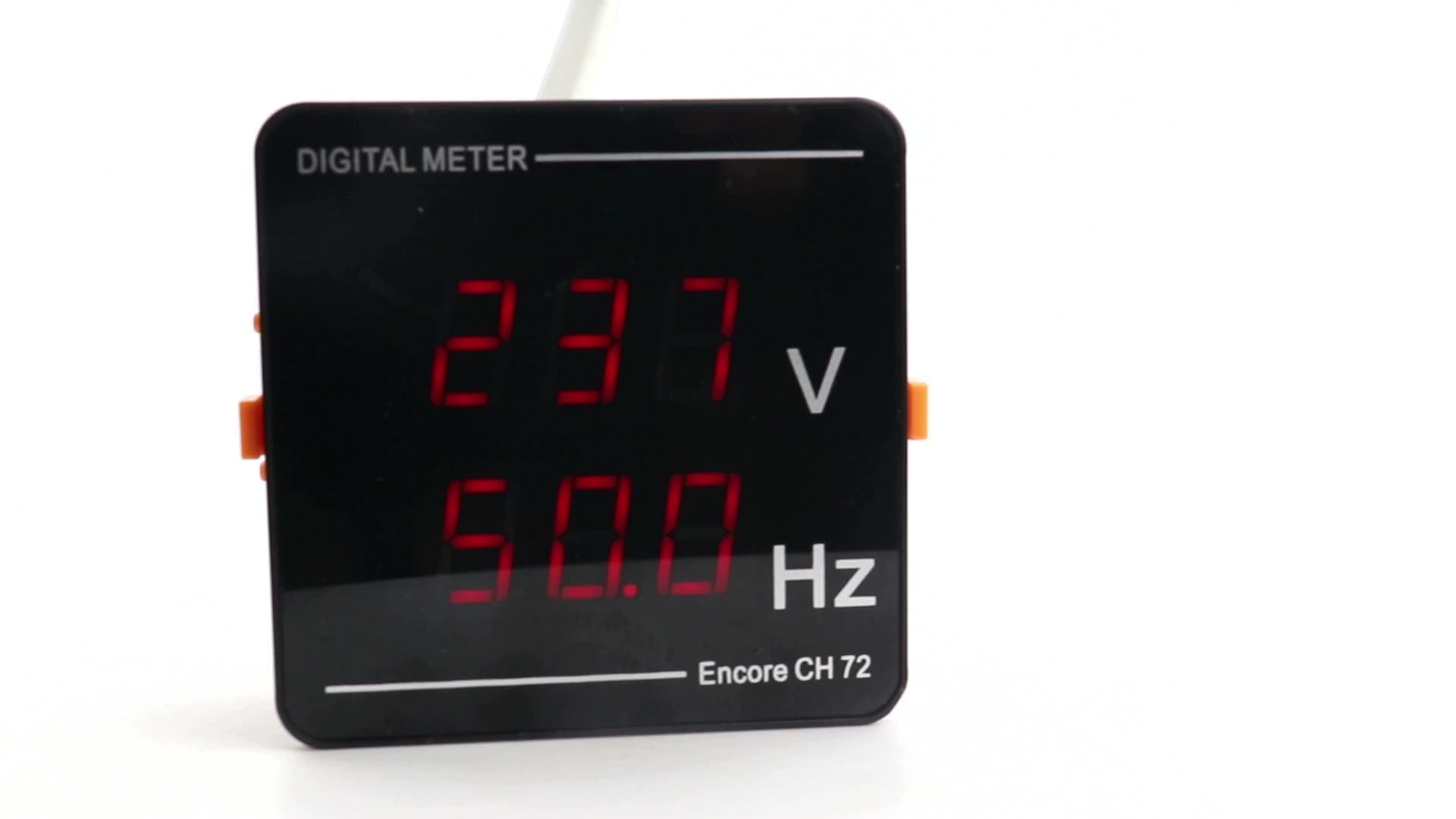 72*72mm Digital Voltage Hertz Meter Power Frequency Combination Meter ...