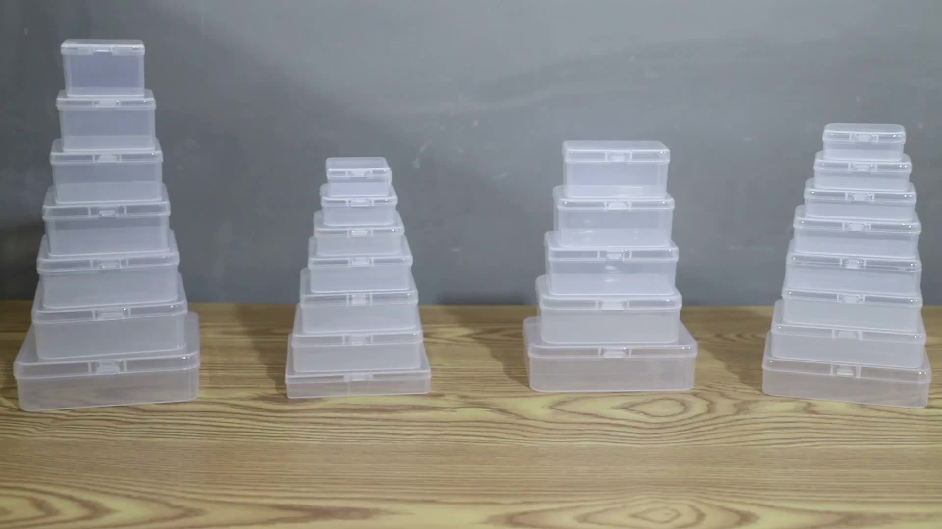 New Square Box Heightened Clear Plastic Box With Lid Jewelry,Small ...