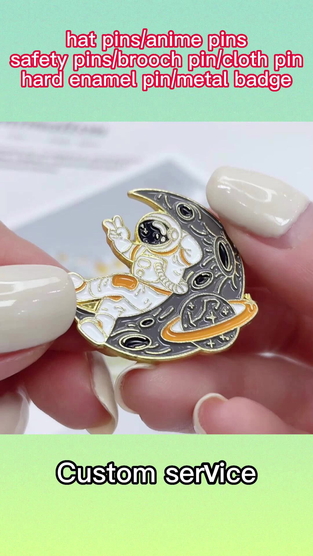 Custom Anime Enamel Lapel Pin Soft Hard Enamel Pin Metal Craft Badge ...